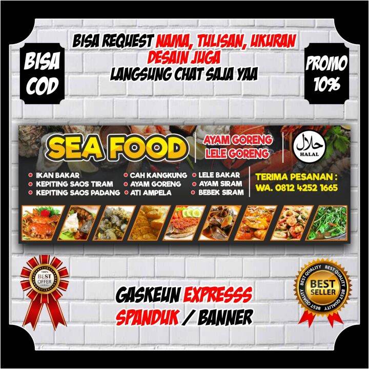 Spanduk Banner Seafood Spanduk Jualan Seafood Spanduk Jualan Spanduk ...
