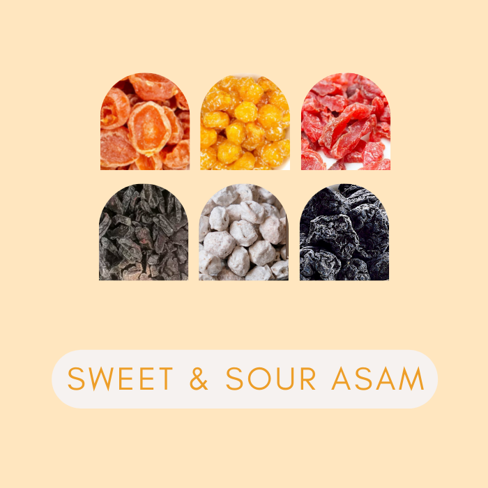 Assorted Sweet & Sour Asam Plum 100G Repack (HALAL) Preserved Fruit ...