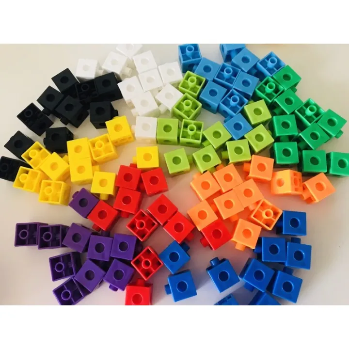 Montessori Singapore Math Manipulatives Snap Cubes fix Cubes Linking ...