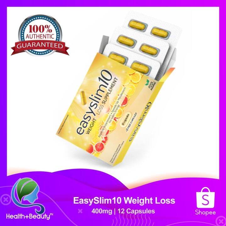 Easy Slim 10 Weight Loss Slimming 12 Capsules 400mg | Lazada PH