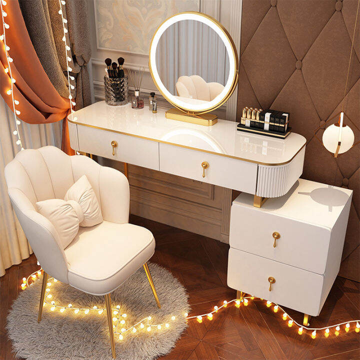 Light luxury dressing table bedroom small family modern simple dressing ...