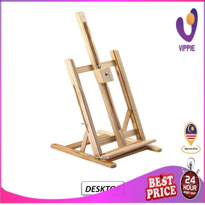 VIPPIE Drawing Painting Wooden Easel Stand Poster Stand Welcome Board ...