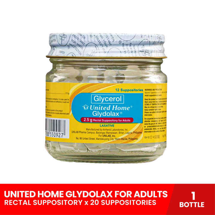UNITED HOME Glydolax Rectal Suppository for Adults x 1 bottle (For the ...