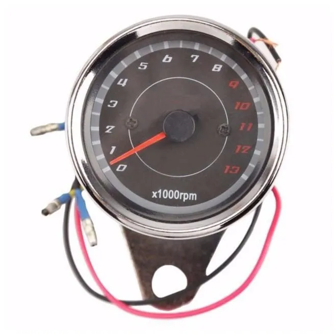 Analog tachometer gauge rpm with night universal chrome 2.5' | Lazada PH