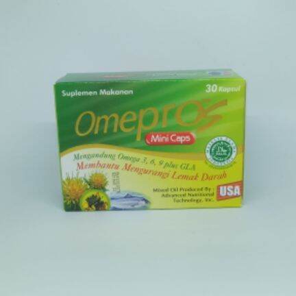 Omepros minicaps 30 kapsul Penurun kolesterol, hipertensi dan stroke ...