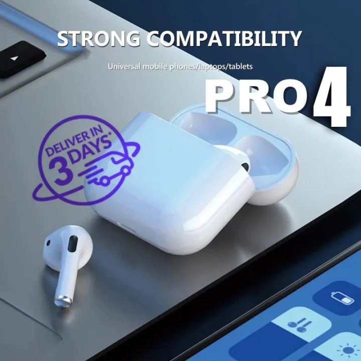 TWS Inpods Pro 4 Wireless Bluetooth Earphones Hi-Fi Stereo Earbuds True ...