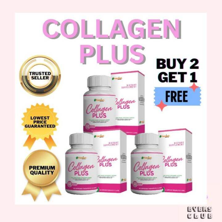 BUY 2 TAKE 1 Collagen Plus 60 Capsules Super Whitening Prevent sa Sakit ...