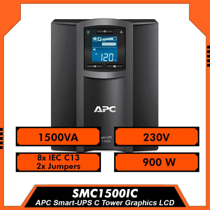 APC SMC1500IC Smart-UPS C 1500VA 230V with Smart Connect 900W Line Interactive | IT HOME | Lazada PH