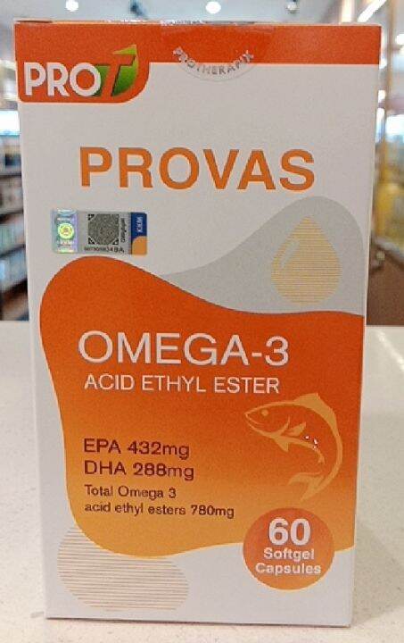 ( NEW PACKING ) PROVAS FISH OIL (1200MG ) OMEGA 3 ACID ETHYL ESTERS 60 ...