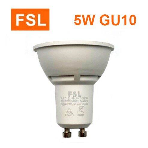 FSL หลอด LED ขั้ว GU10 ขนาด 5W 220V แสงวอร์ม | Lazada.co.th