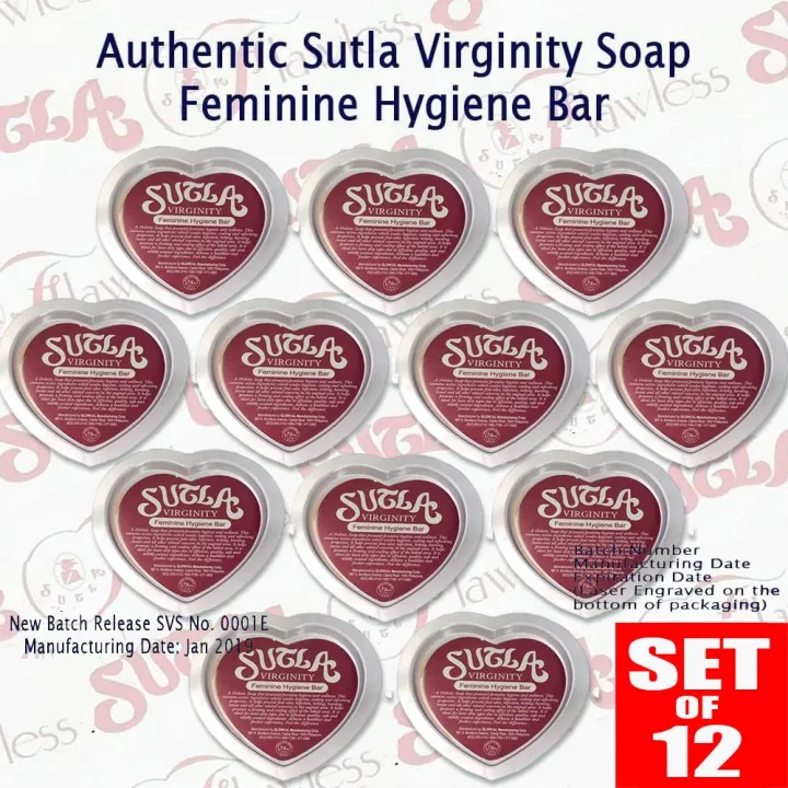 Authentic Bundle of 12pcs Sutla Virginity Soap "Feminine Hygiene Bar" A ...