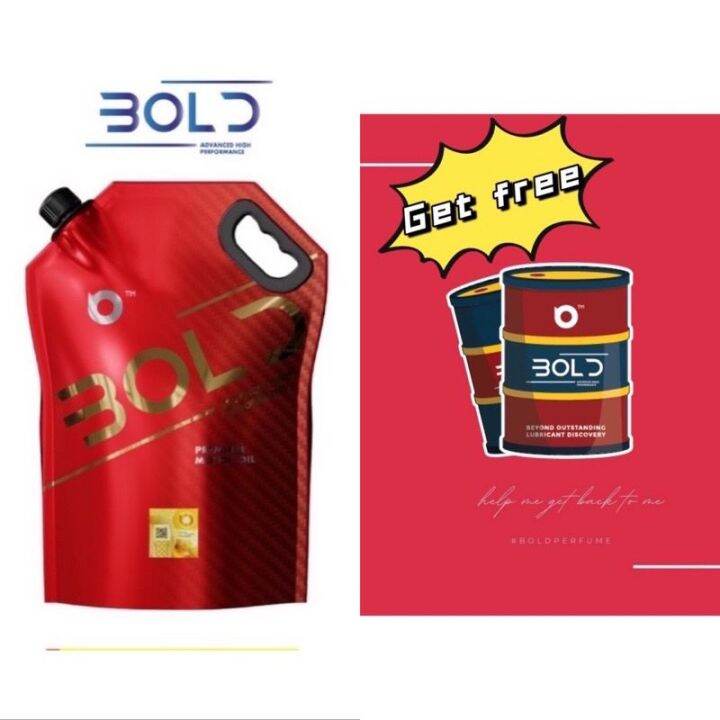 Bold oil 15W50 4Lit oil semi synthetic FREE Perfume Card | Lazada
