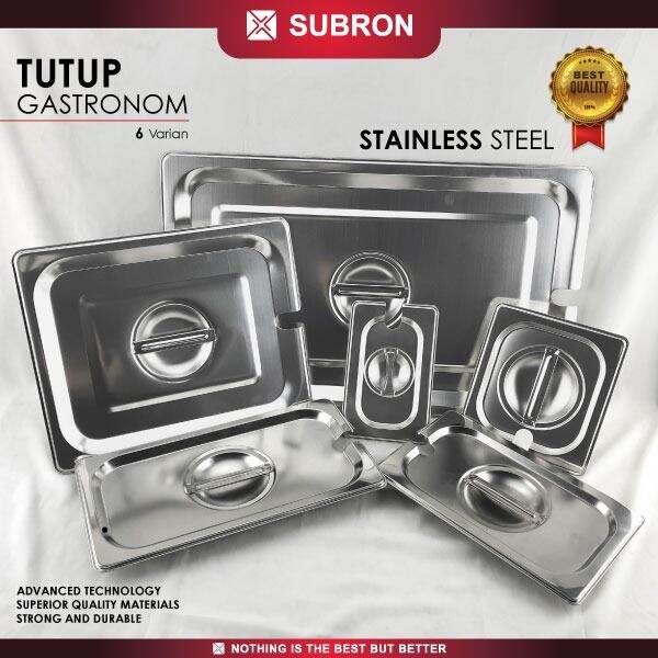 SUBRON Tutup Food Pan 1/6 wadah penyimpan stainless steel gastronom | Lazada Indonesia