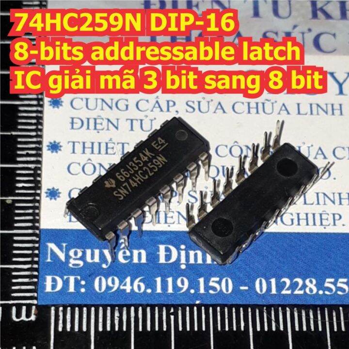5 con 74HC259N 74HC259 HC259 DIP-16 8-bits addressable latch IC giải mã ...
