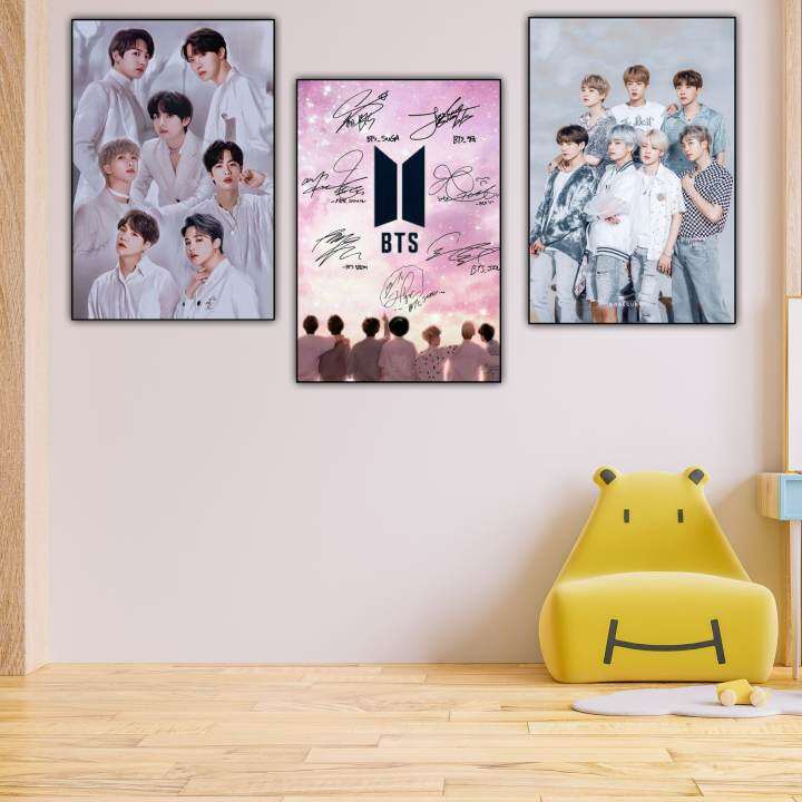Hiasan dinding Kamar Aesthetic BTS Group series | Lazada Indonesia
