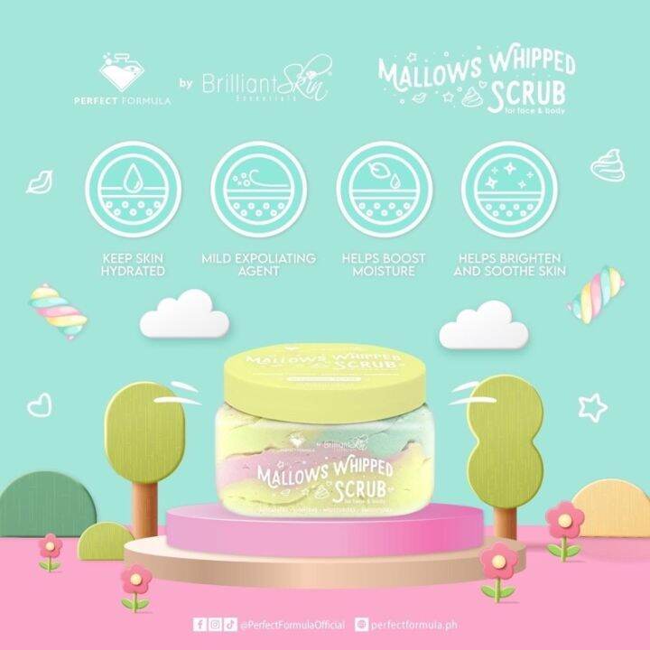Perfect Formula Mallows Whipped Scrub 250grams with FREEBIES | Lazada PH