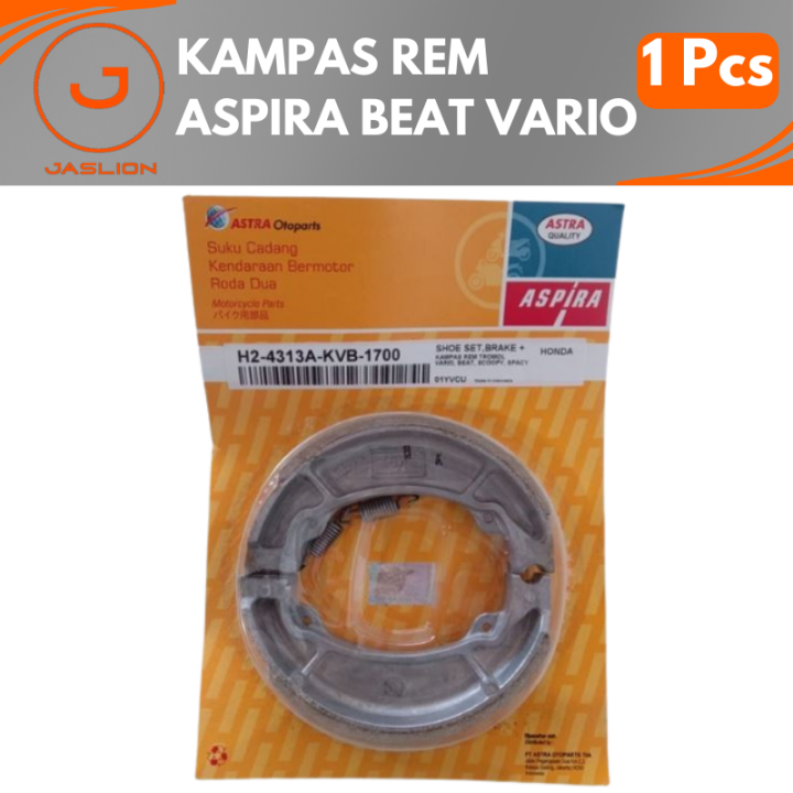 Kampas Rem Belakang Aspira Motor Honda Vario Beat Scoopy Spacy FI ESP ...