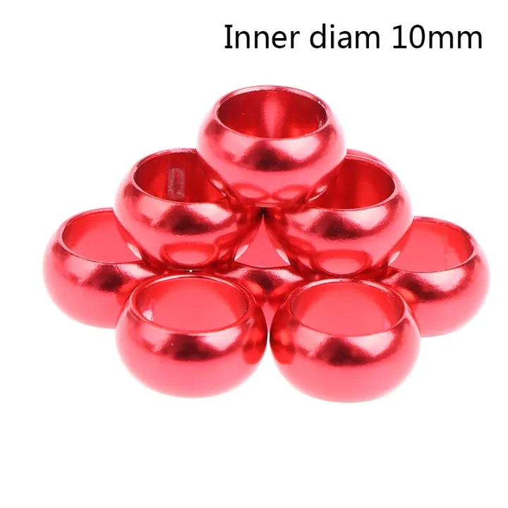 Zozo 10 Pcs Pet Bird Rings 8mm 10mm Aluminium Pigeon Rings Training ...