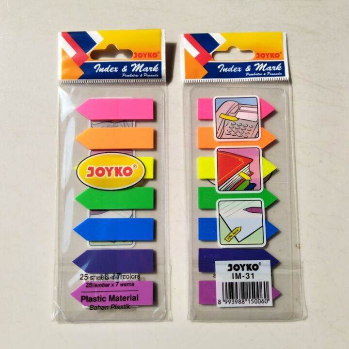Sticky Note Joyko IM-31 & IM-33 / Label Penanda / Pembatas Buku ...