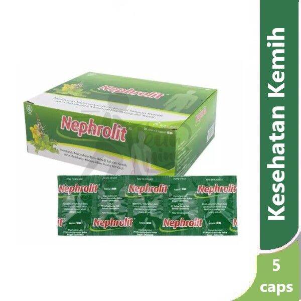 Nephrolit / 5 kapsul - herbal obat batu ginjal membantu buang air kecil ...