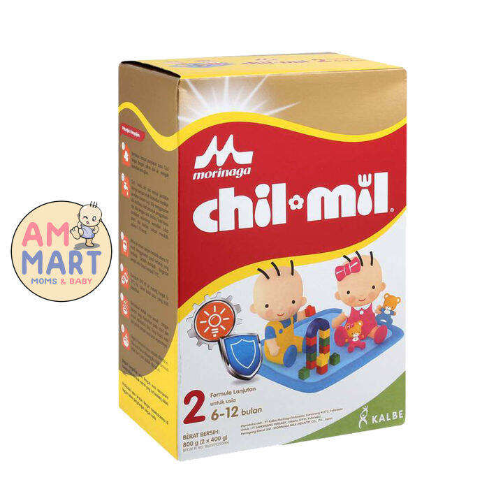 Morinaga Chilmil 2 Formula Lanjutan Usia 6-12 Bulan [800g] [2x400g ...