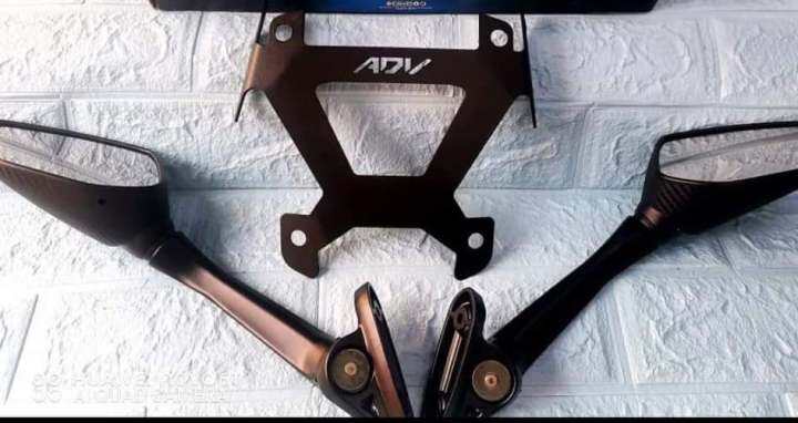 BRACKET ONLY HONDA ADV 150 BRACKET SIDEMEROR AND WINDSHIELD BRACKET ...