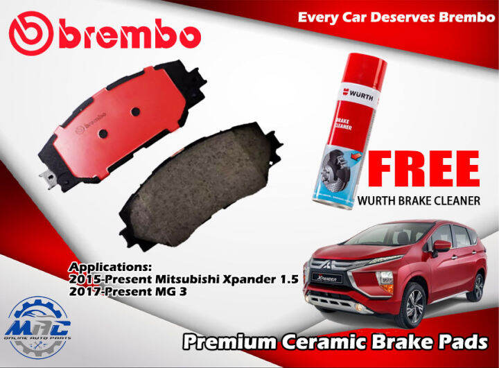 Mitsubishi Xpander 2015-Present Brembo Ceramic Front Brake Pads P79032N ...