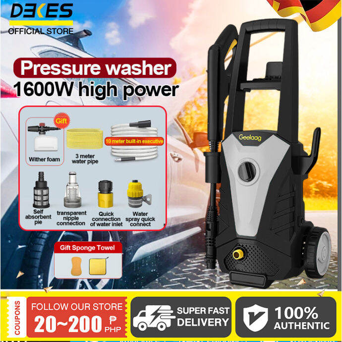 DEKES High Pressure Washer with Car Wash Pump Induction Motor Cleaning ...