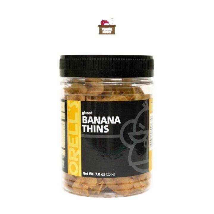 Orell's Original Glazed Banana Chips (Thin Cut) Pasalubong Jars Snacks ...