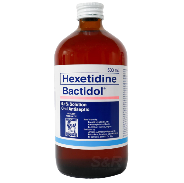 Hexetidine Bactidol Oral Antiseptic Solution 500mL | Lazada PH