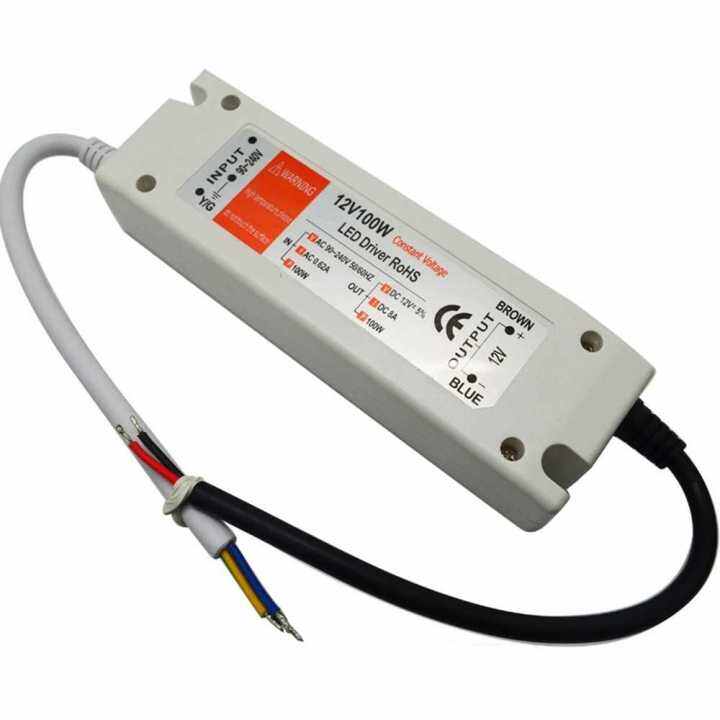 DC12V 100W Lighting Transformer LED Driver for LED Strip Ceiling Light ...