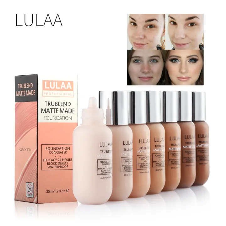 LULAA Beauty 35ml Foundation Soft Matte Long Wear Oil Control Concealer ...