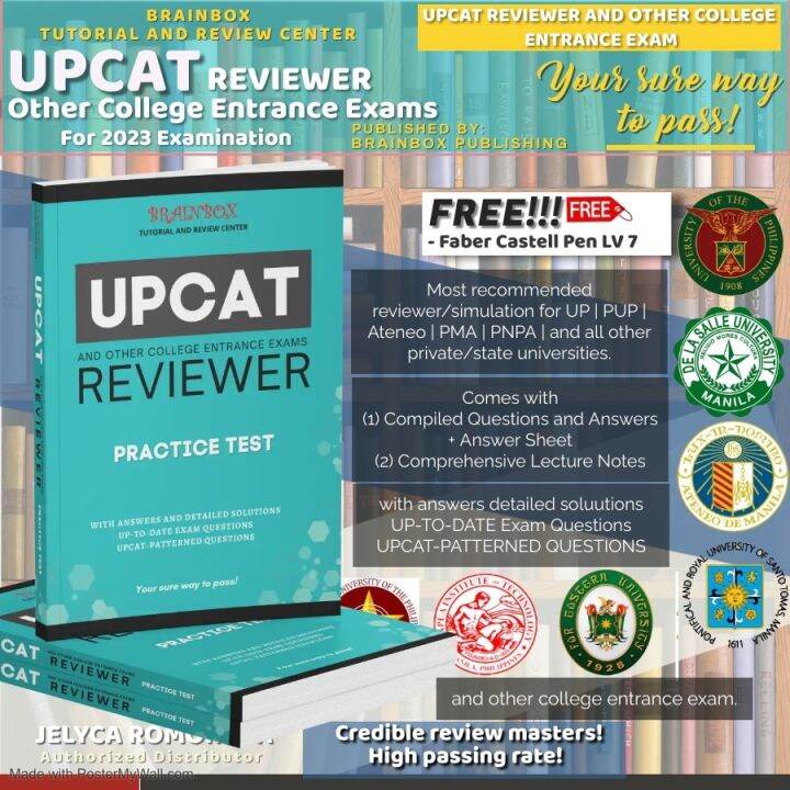 BRAINBOX UPCAT REVIEWER - FOR 2023 EXAMINATION | Lazada PH