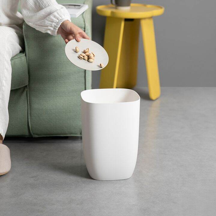 Bathroom Trash Bin Small Office Can Plastic Waste Paper Rubbish Bin ...