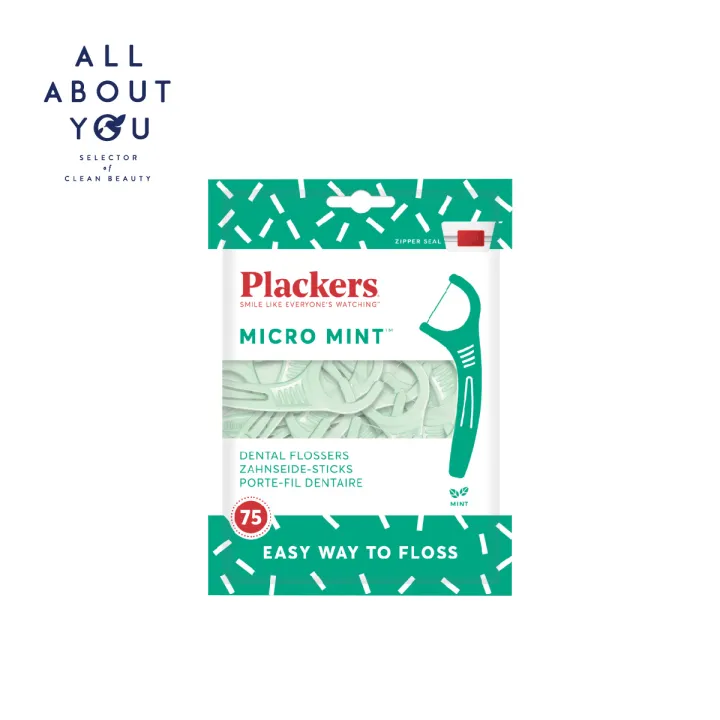 Plackers Flosser Micro Mint 75 pcs | Lazada.co.th