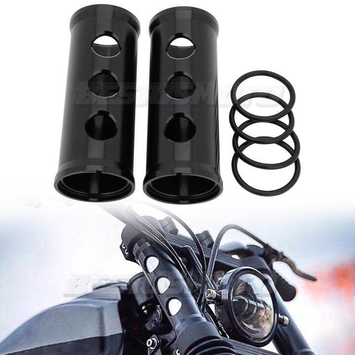 Motorcycle Front Fork Boot Slider Cover Upper Shock Absorber For Harley ...