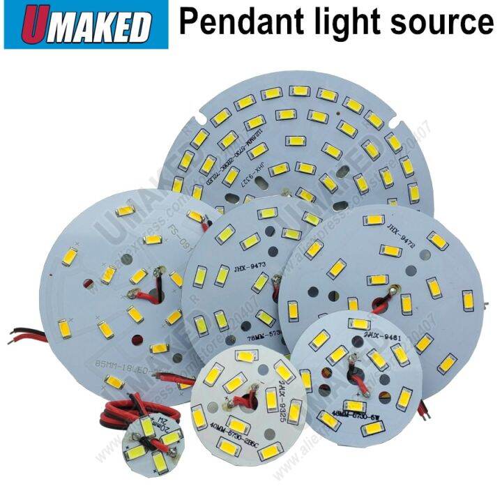 Led Pcb Board Welded 30ซม. ลวด Led จี้แหล่งกำเนิดแสง3W 5W 5730 Smd ...