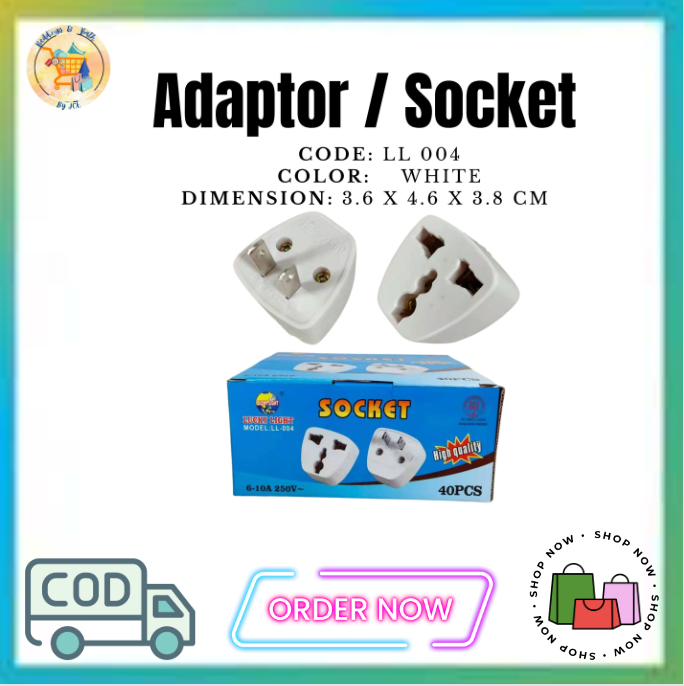 LL 004 ADAPTOR/SOCKET/SAKSAKAN/COMPUTER ACCESSORIES #ADAPTOR | Lazada PH
