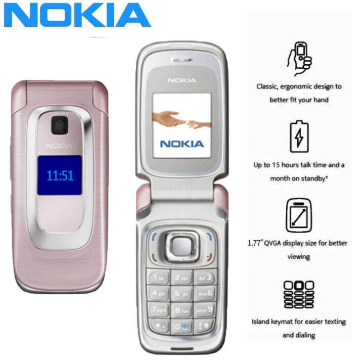 โทรศัพท์มือถือพลิกดั้งเดิมรุ่น2G สำหรับ Nokia 6085รองรับการ์ดหน่วย ...