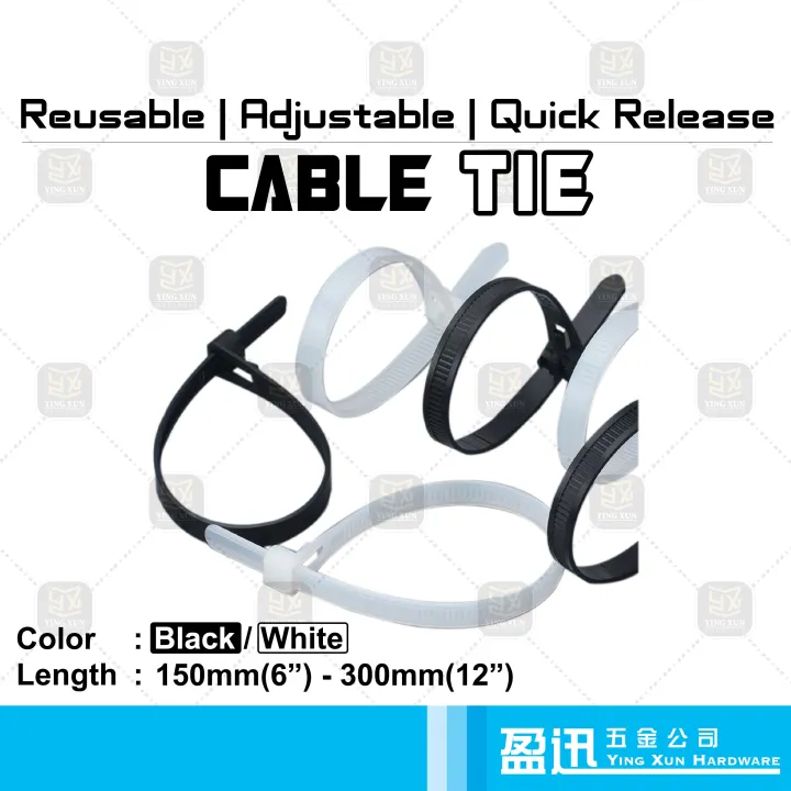 Cable Tie Quick Release Toggle Reusable Cable Tie Pengikat Kabel 150mm ...