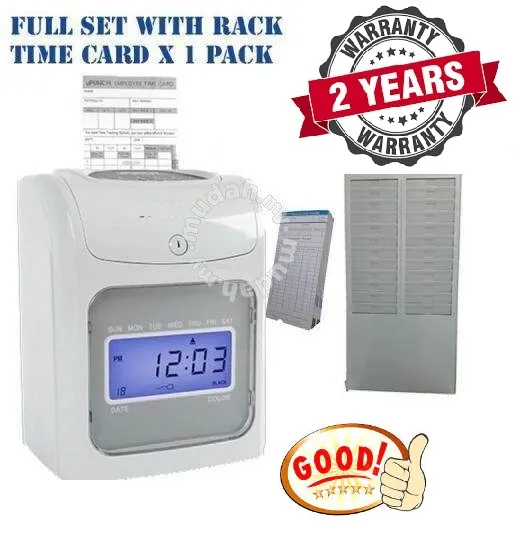 TIME RECORDER PUNCH CARD MACHINE FULL SET | Lazada