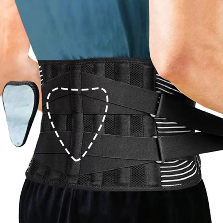 Upgrade Lumbar Support Belt for Men Women Lower Back Pain Relief with 6 ...
