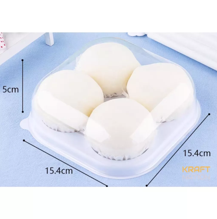 [Premium] Plastic Tart Box / Tart Box / Mochi Box with Clear Lid | Lazada