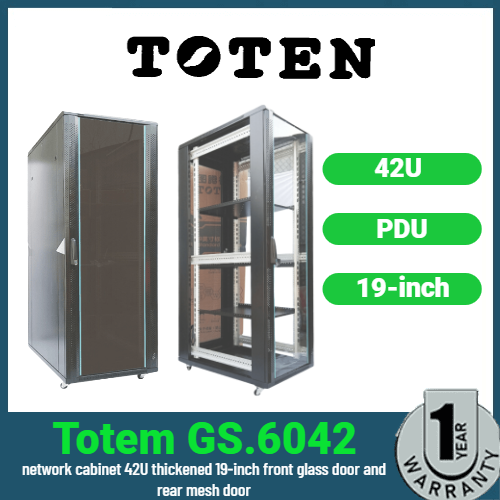 Toten Cabinet 42u Disassembled 600mmw 1000mmd 2000mmh Data Server