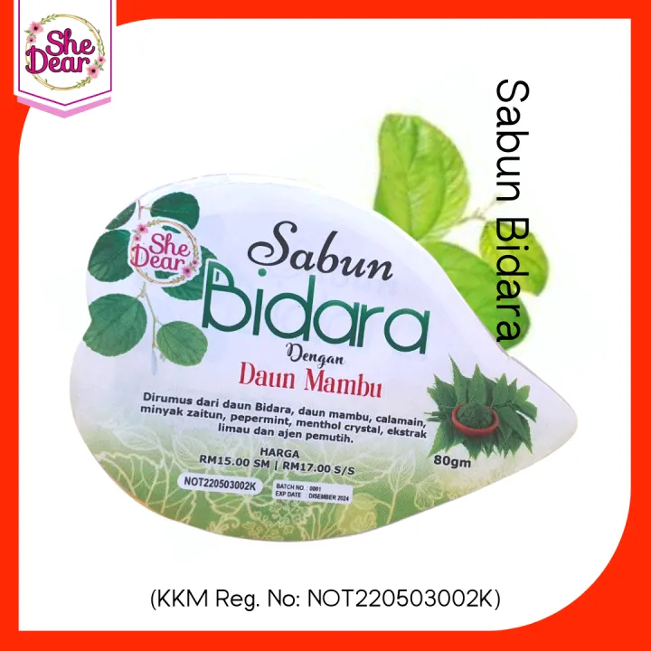 SheDear | Sabun Bidara dengan Daun Mambu | Lazada