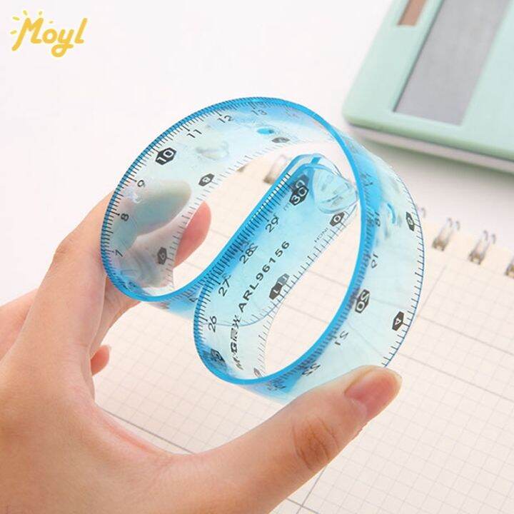 15/20/30cm Flexible Soft Ruler Multifunctional Plastic Ruler Student Stationery | Lazada PH