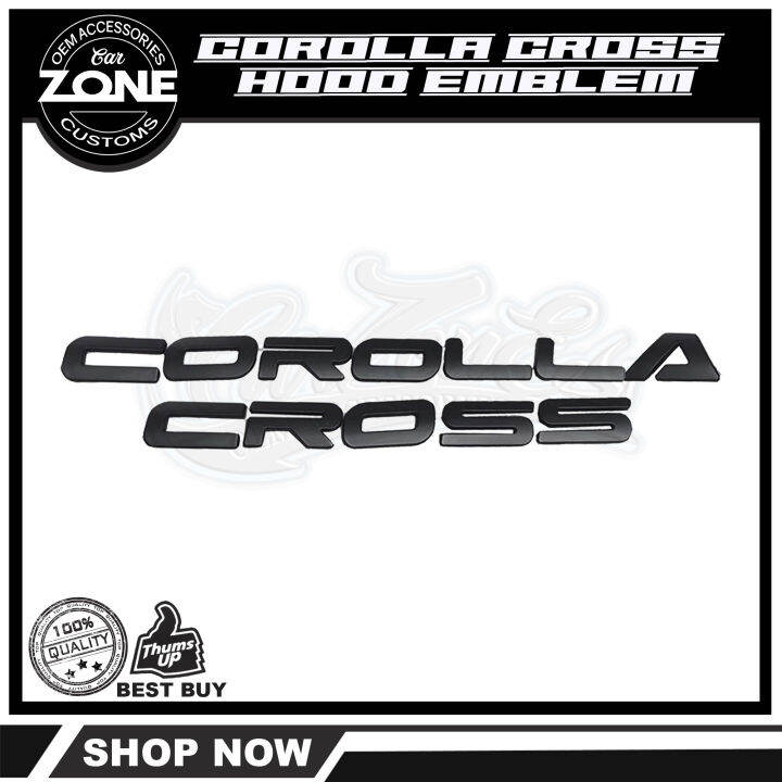 COROLLA CROSS Hood Emblem (Black) | Lazada PH