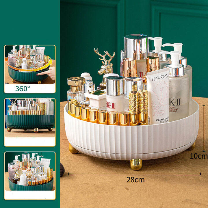 Home Multifunctional 360 Degree Round Rotating Organizer Cosmetic ...