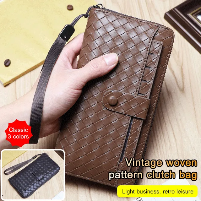 Vintage woven pattern clutch bag | Lazada PH