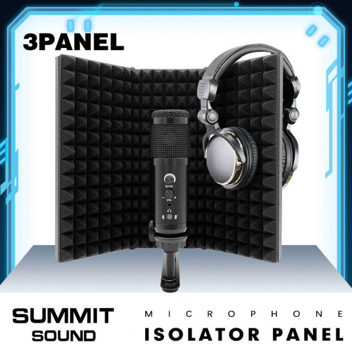 BMW3 Panel Foldable Studio Microphone Isolation Shield Recording Sound ...